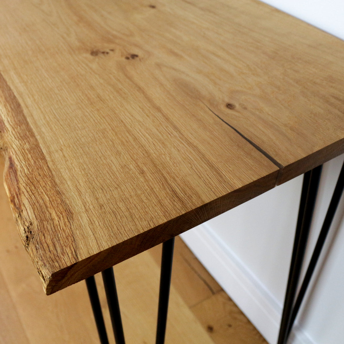 Pippy Oak Live Edge Desk - Console Table - Serenity Roots Furniture